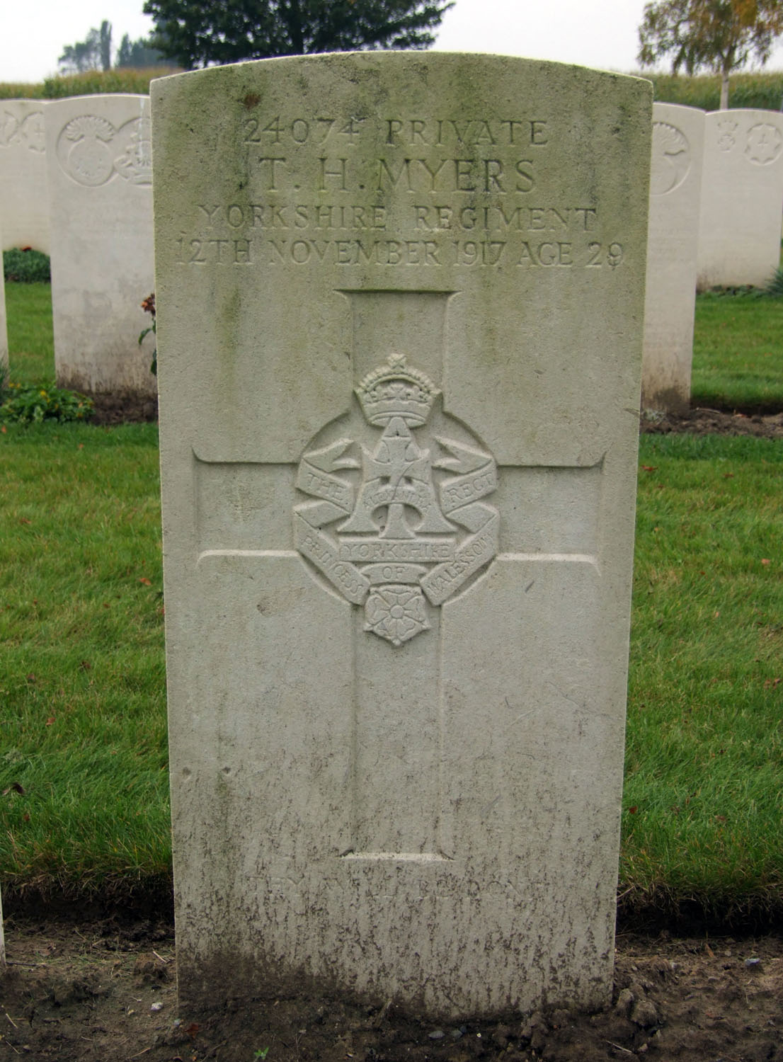 The Yorkshire Regiment War Graves