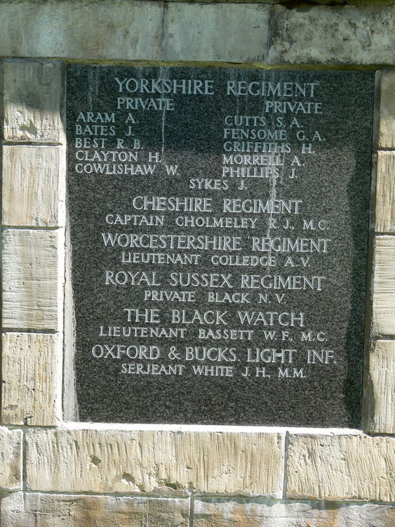 The Yorkshire Regiment War Graves