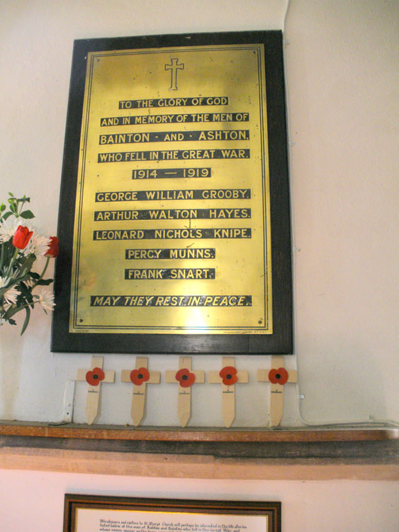 The Yorkshire Regiment, Local War Memorials