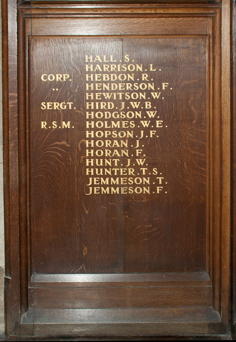 The Yorkshire Regiment, Local War Memorials