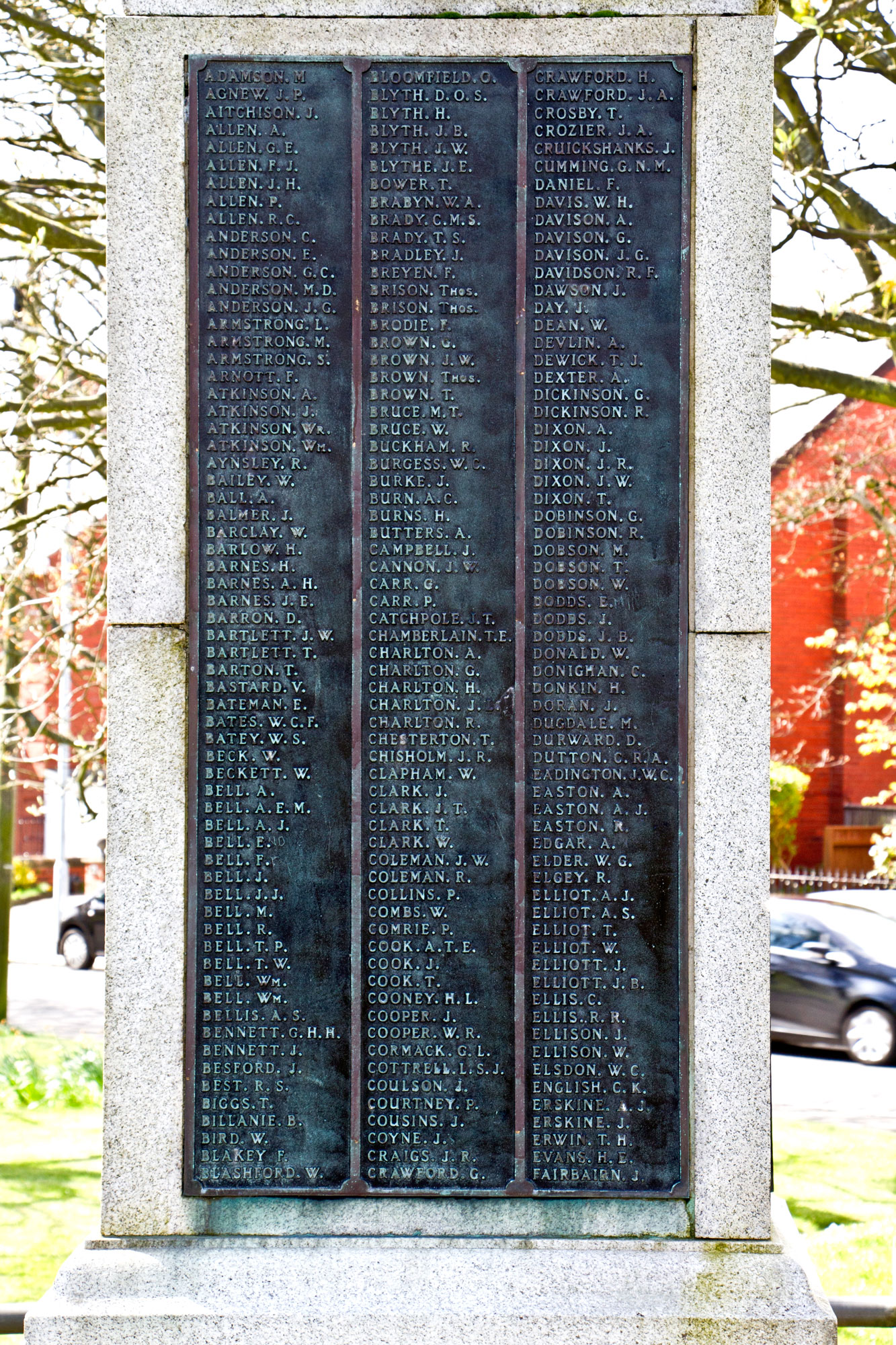 The Yorkshire Regiment, Local War Memorials