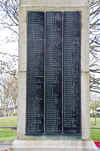 The Yorkshire Regiment, Local War Memorials