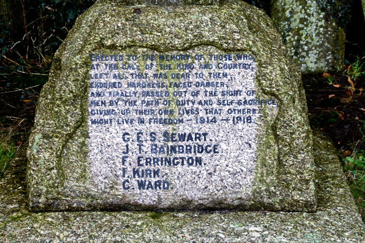 The Yorkshire Regiment, Local War Memorials