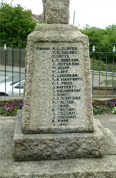 The Yorkshire Regiment, Local War Memorials