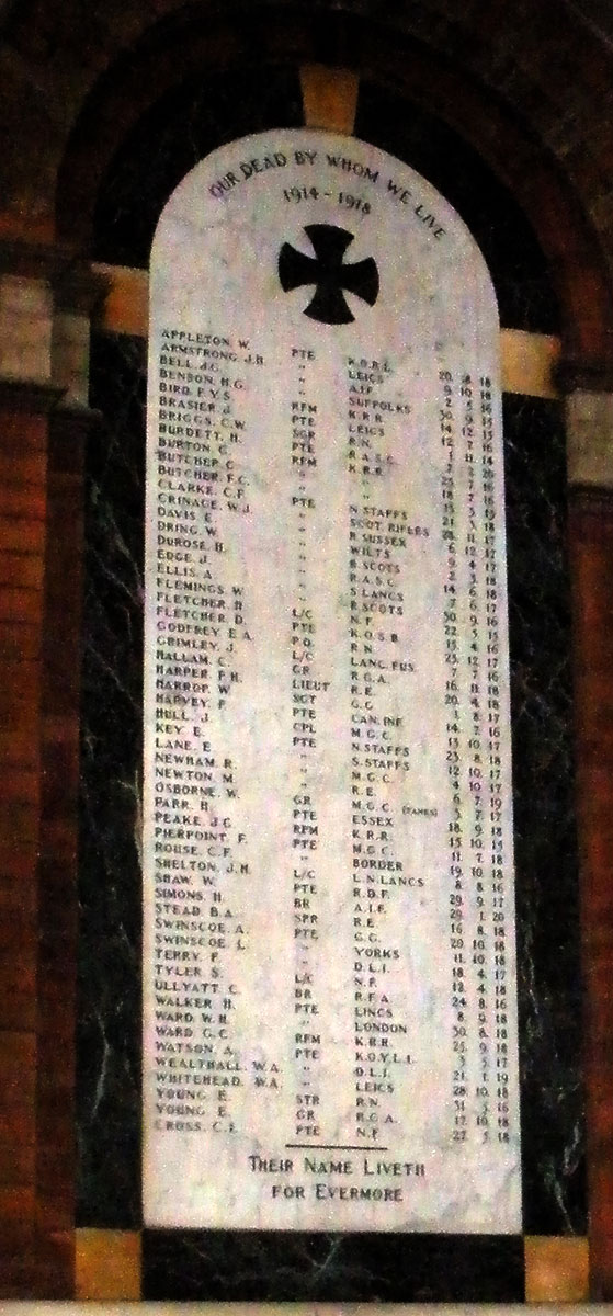 The Yorkshire Regiment, Local War Memorials