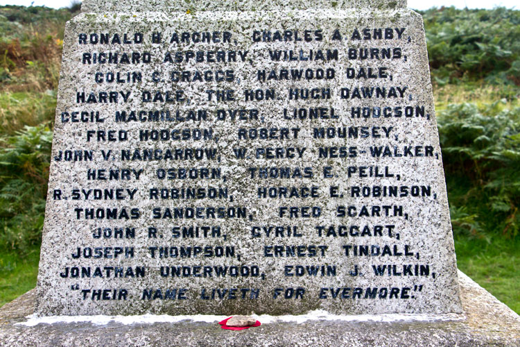 The Yorkshire Regiment, Local War Memorials