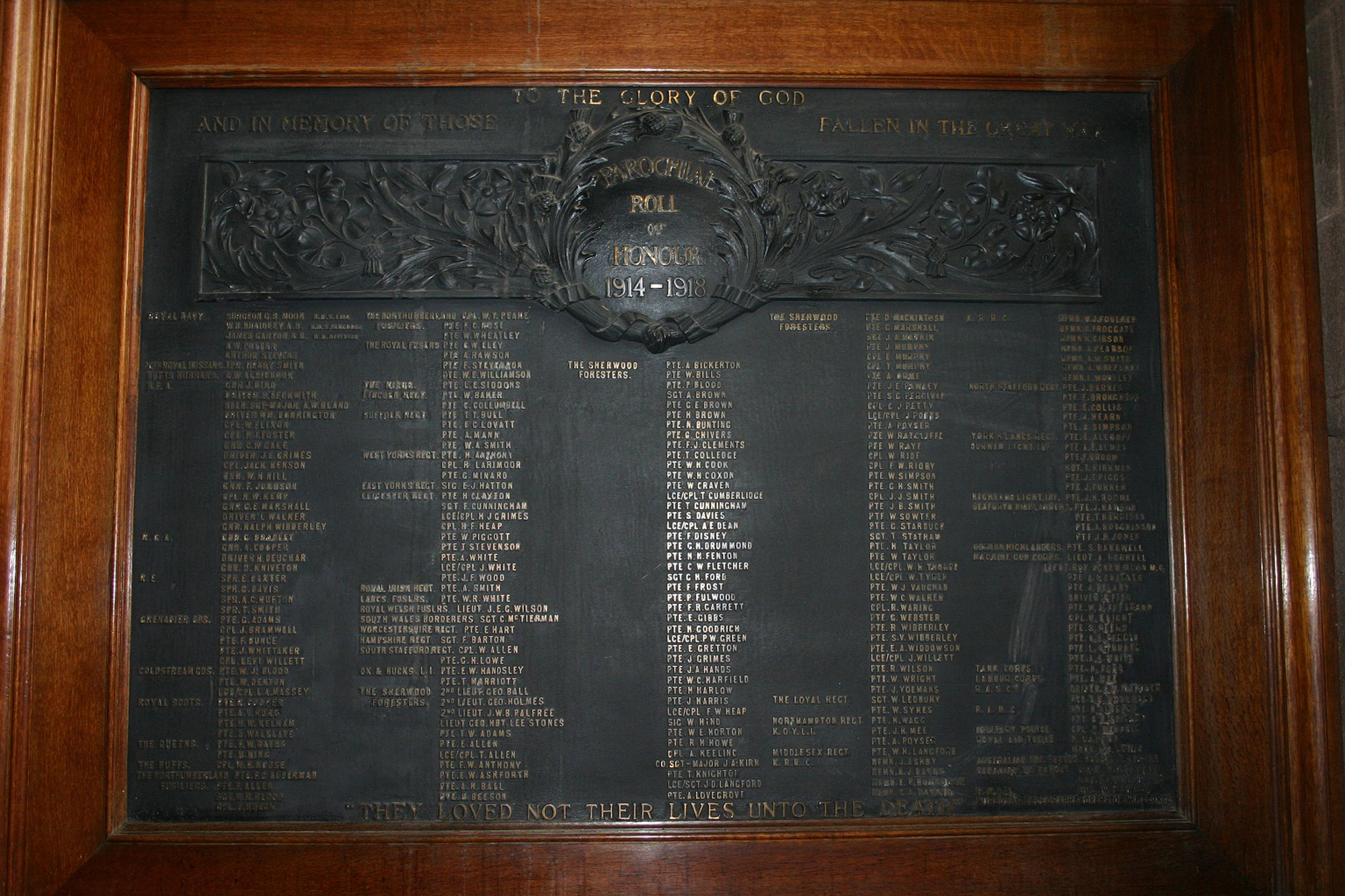 The Yorkshire Regiment, Local War Memorials