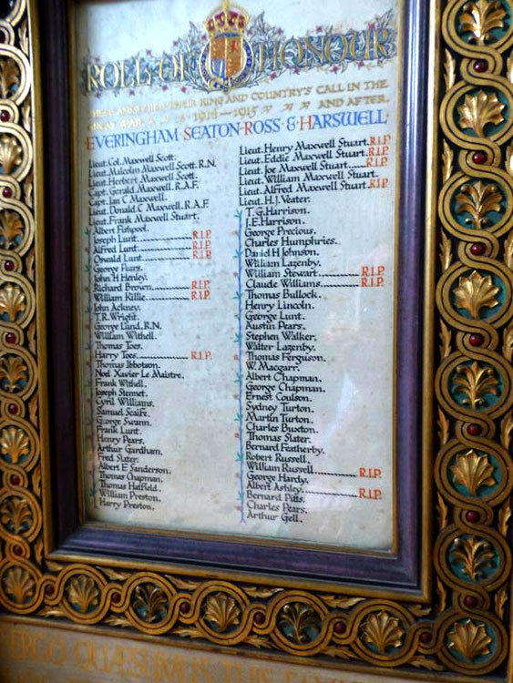 The Yorkshire Regiment, Local War Memorials