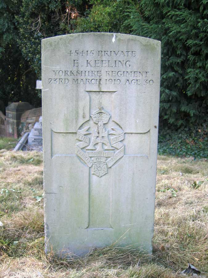 The Yorkshire Regiment War Graves, - Mayfield Wesleyan Methodist ...