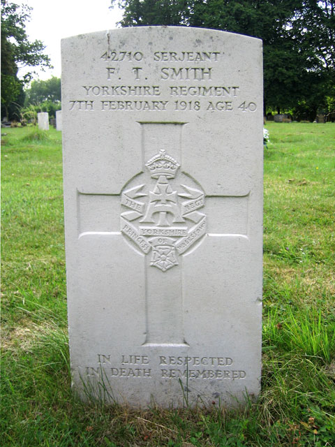 The Yorkshire Regiment, WW1 Remembrance - War Graves