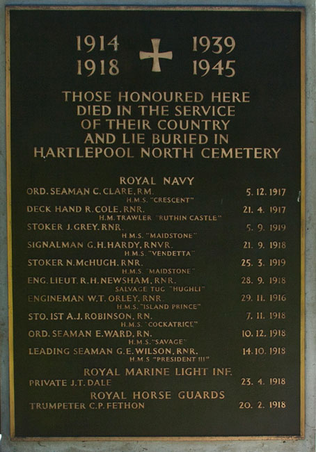 The Yorkshire Regiment War Graves, - Hartlepool (Stranton) Cemetery