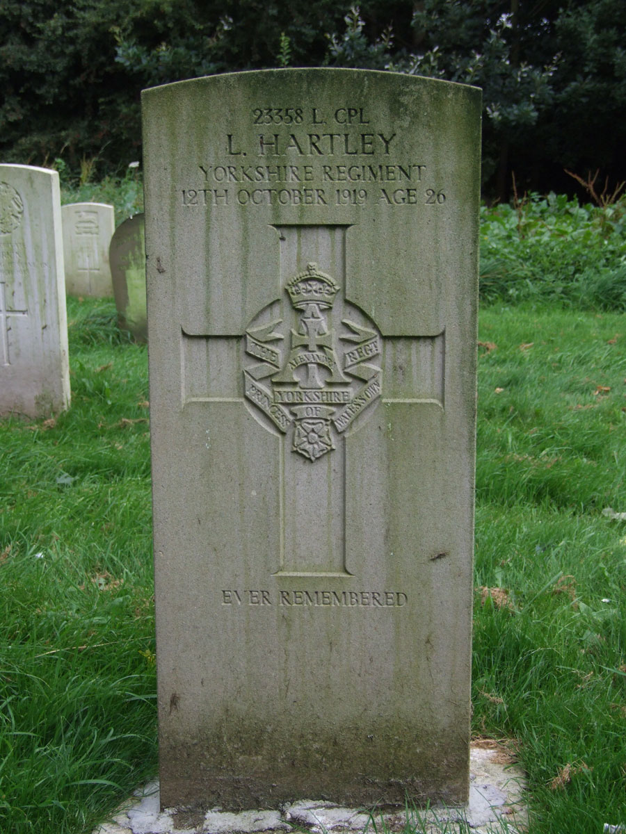 The Yorkshire Regiment, WW1 Remembrance - War Graves