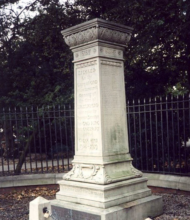 The Yorkshire Regiment, Local War Memorials