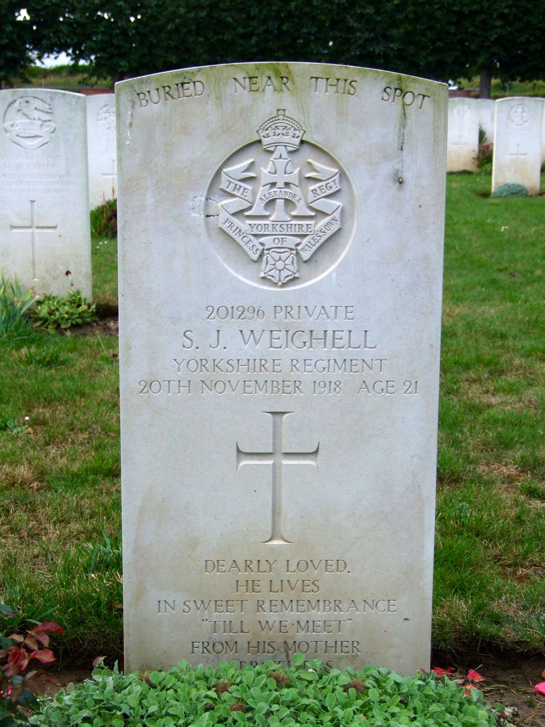 The Yorkshire Regiment War Graves