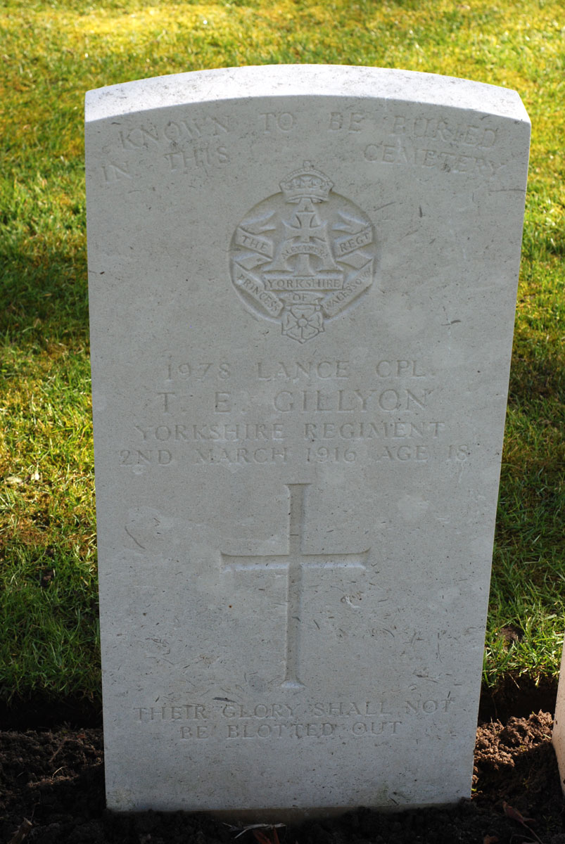 The Yorkshire Regiment War Graves