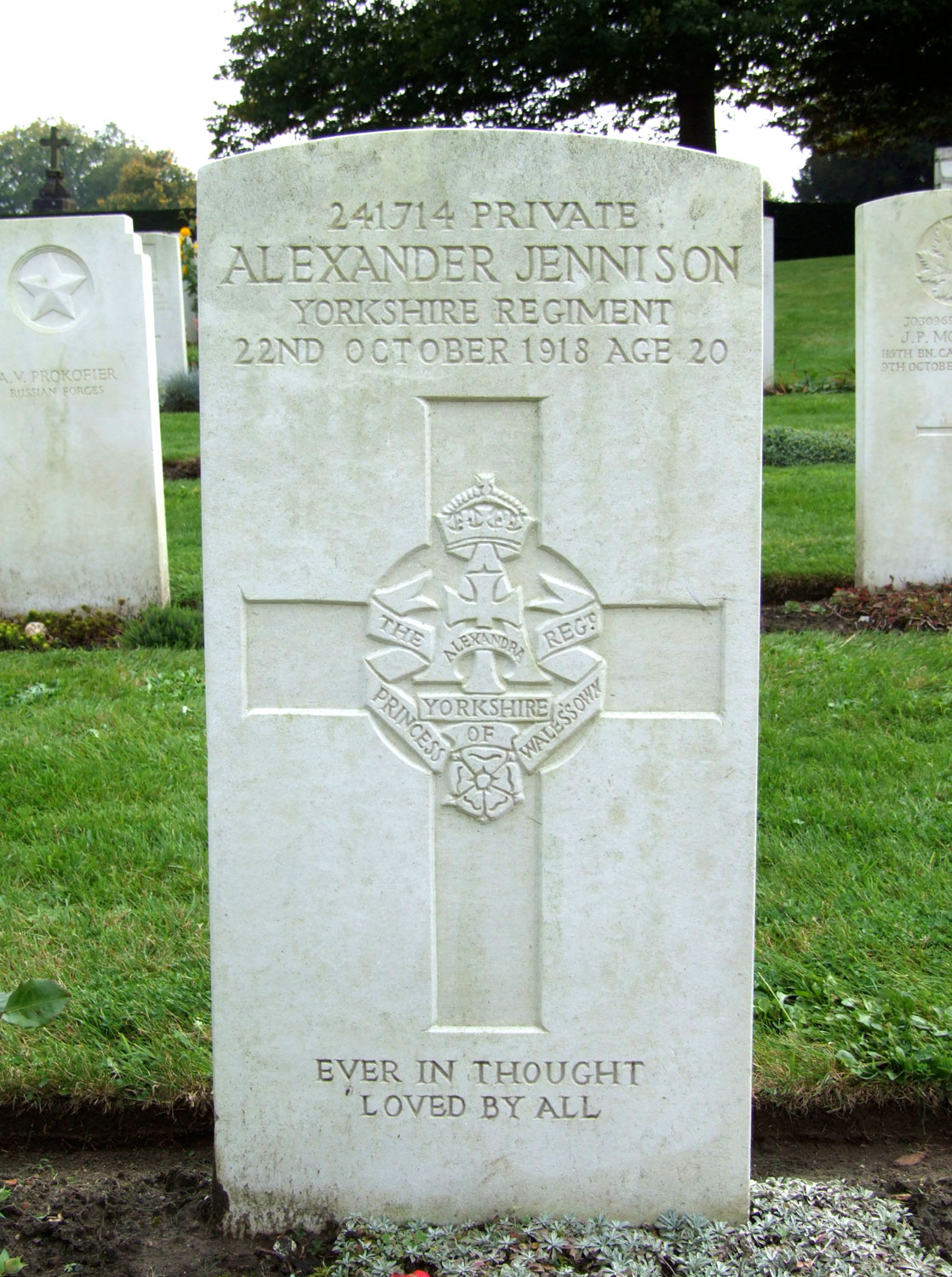 The Yorkshire Regiment War Graves