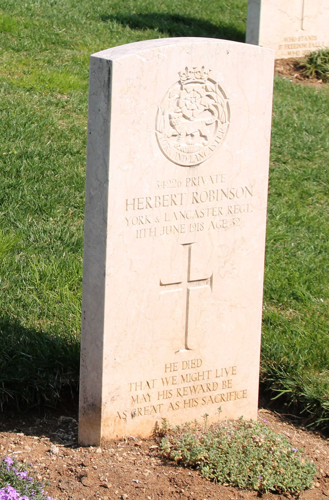 The Yorkshire Regiment War Graves
