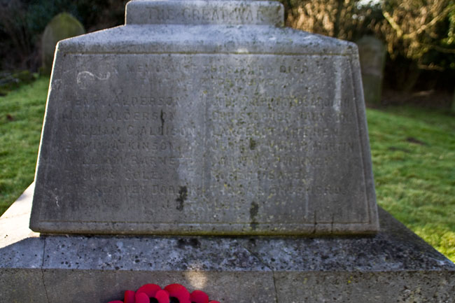 The Yorkshire Regiment, Local War Memorials