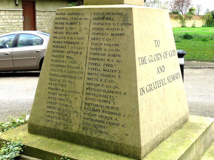 The Yorkshire Regiment, Local War Memorials