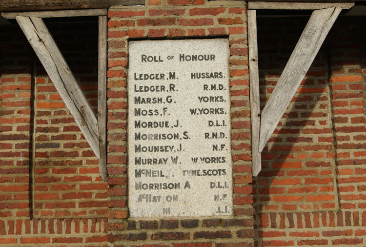 The Yorkshire Regiment, Local War Memorials