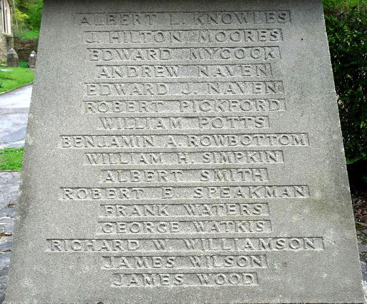 The Yorkshire Regiment, Local War Memorials
