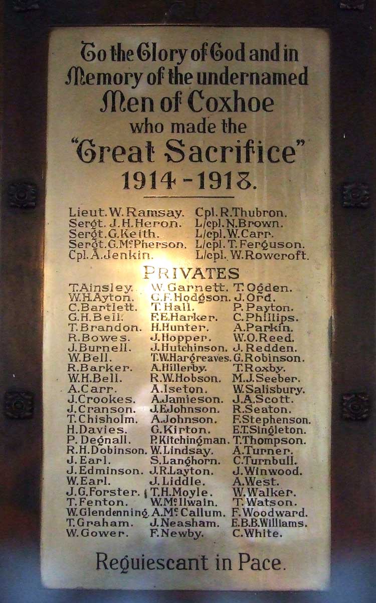 The Yorkshire Regiment, Local War Memorials
