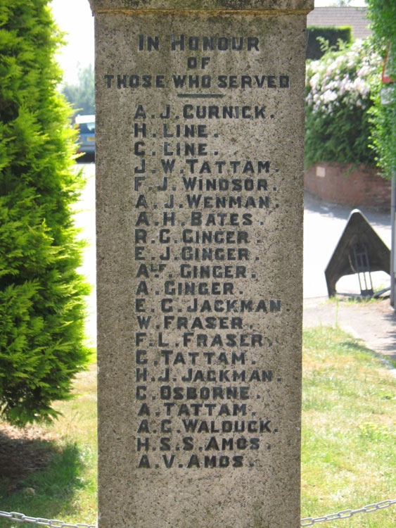 The Yorkshire Regiment, Local War Memorials