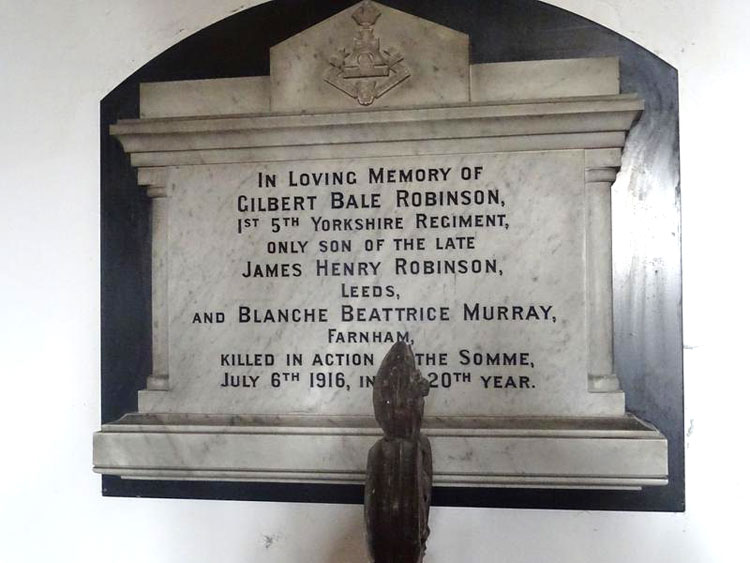 The Yorkshire Regiment, Local War Memorials