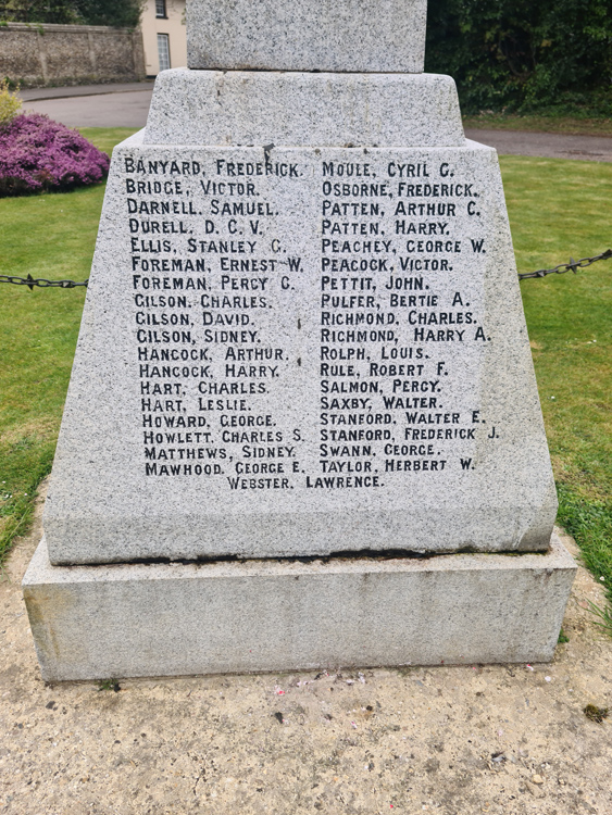 The Yorkshire Regiment, Local War Memorials
