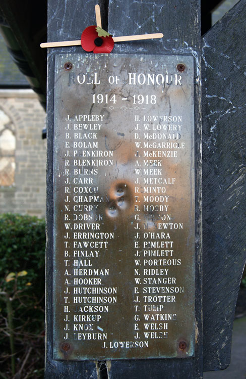 The Yorkshire Regiment, Local War Memorials