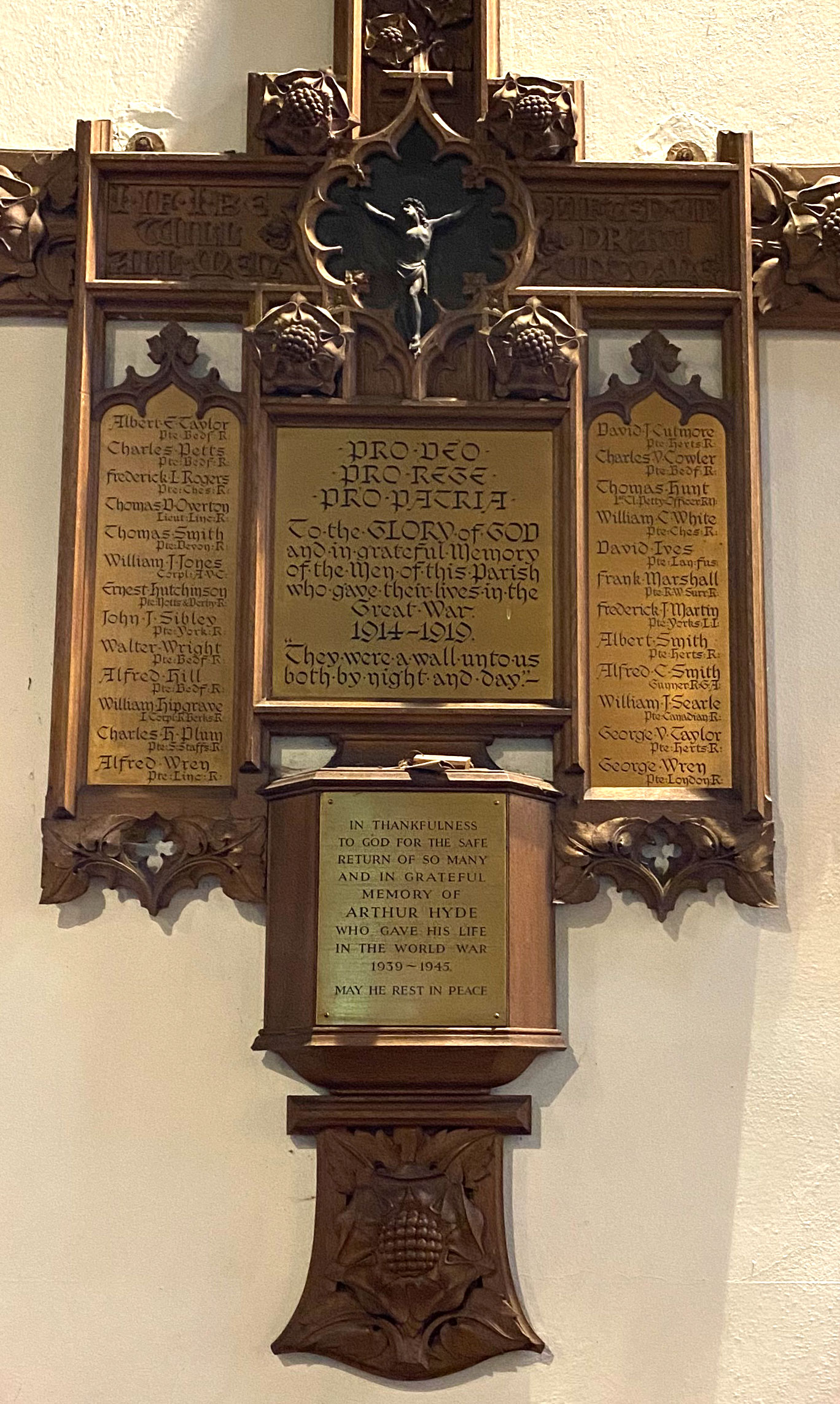 The Yorkshire Regiment, Local War Memorials
