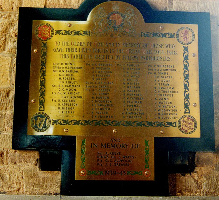 The Yorkshire Regiment, Local War Memorials