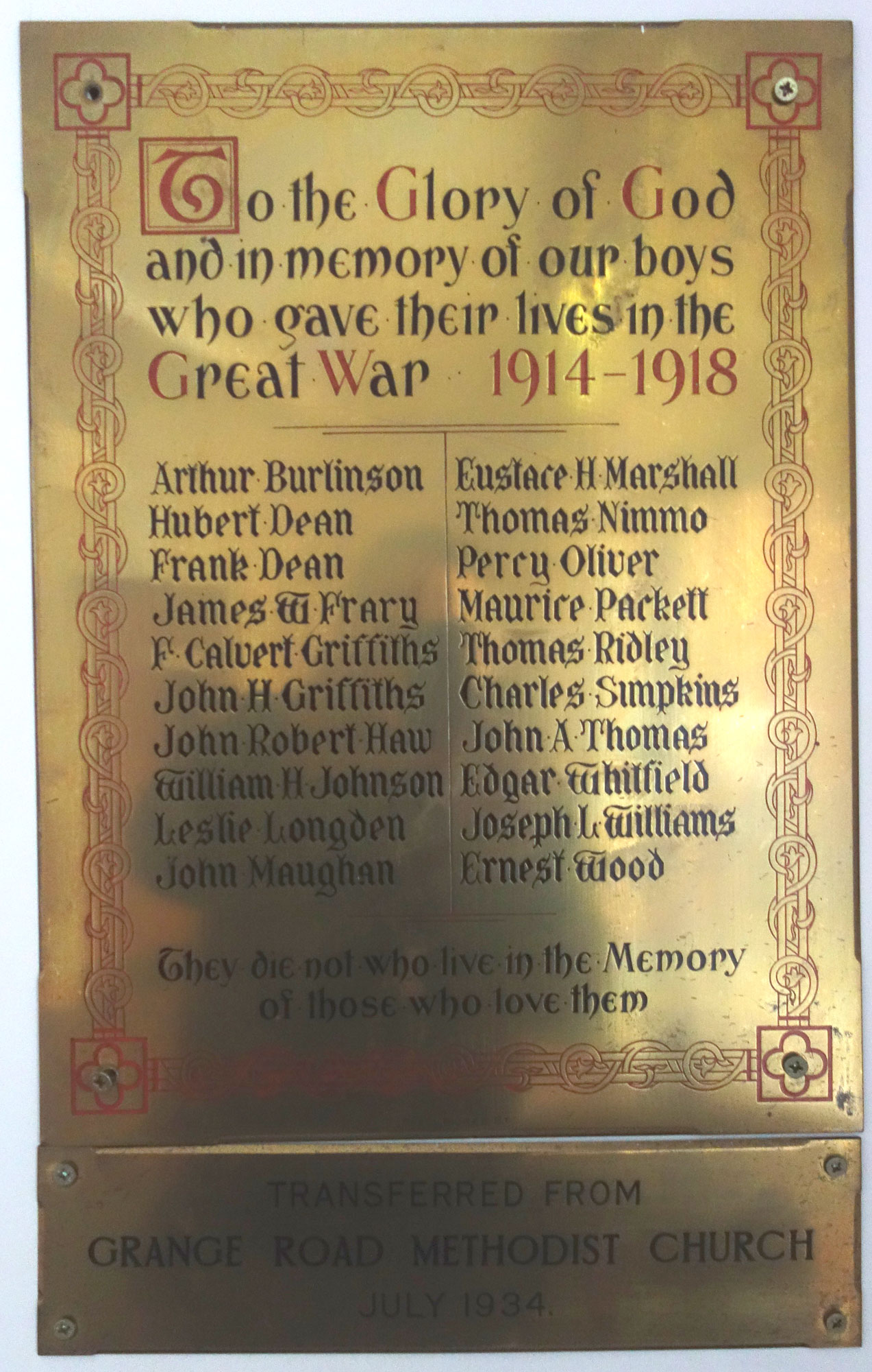 The Yorkshire Regiment, Local War Memorials