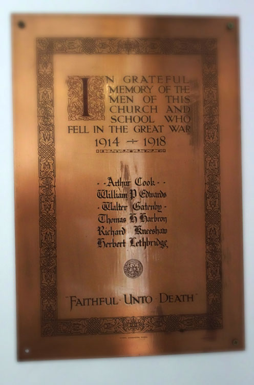 The Yorkshire Regiment, Local War Memorials