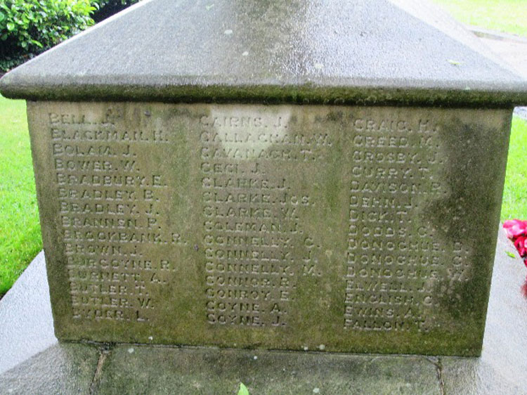 The Yorkshire Regiment, Local War Memorials