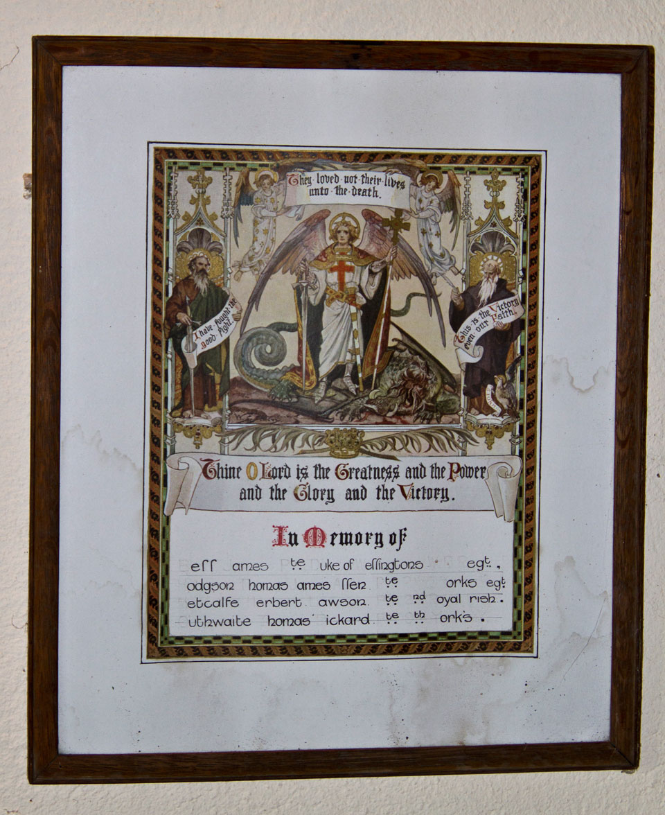 The Yorkshire Regiment, Local War Memorials