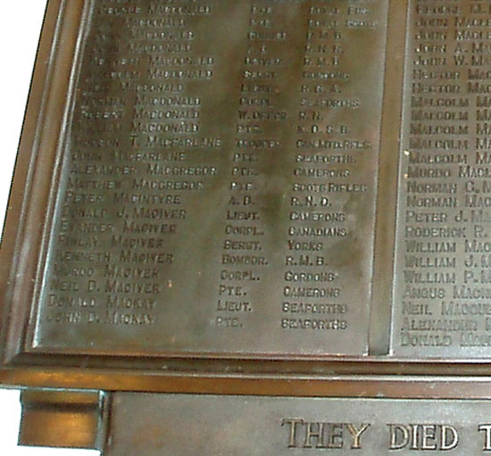 The Yorkshire Regiment, War Memorials Elsewhere