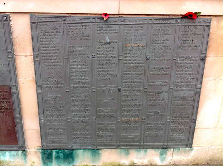 The Yorkshire Regiment, Local War Memorials