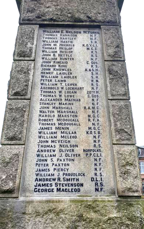 The Yorkshire Regiment, Local War Memorials