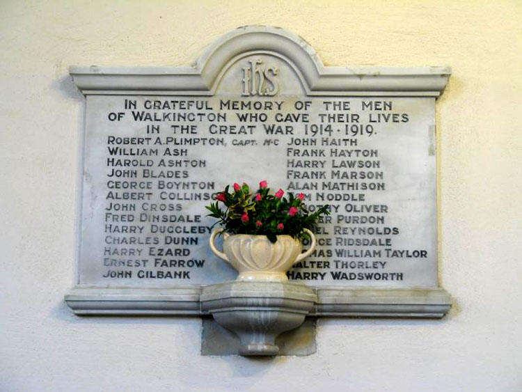 The Yorkshire Regiment, Local War Memorials