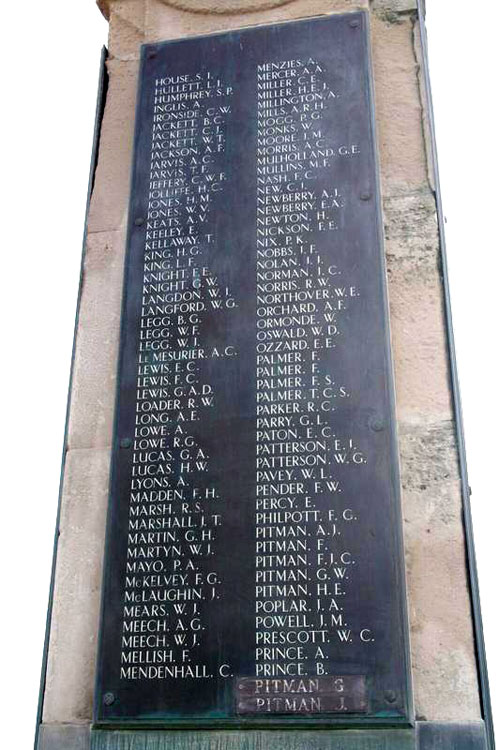 The Yorkshire Regiment, Local War Memorials