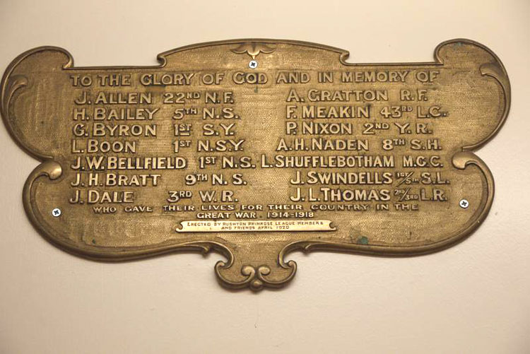 The Yorkshire Regiment, Local War Memorials