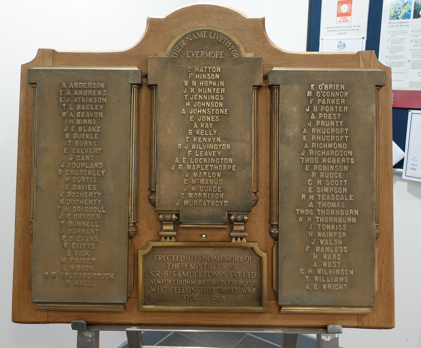 The Yorkshire Regiment, Local War Memorials