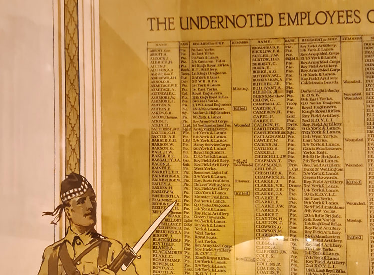The Yorkshire Regiment, Local War Memorials