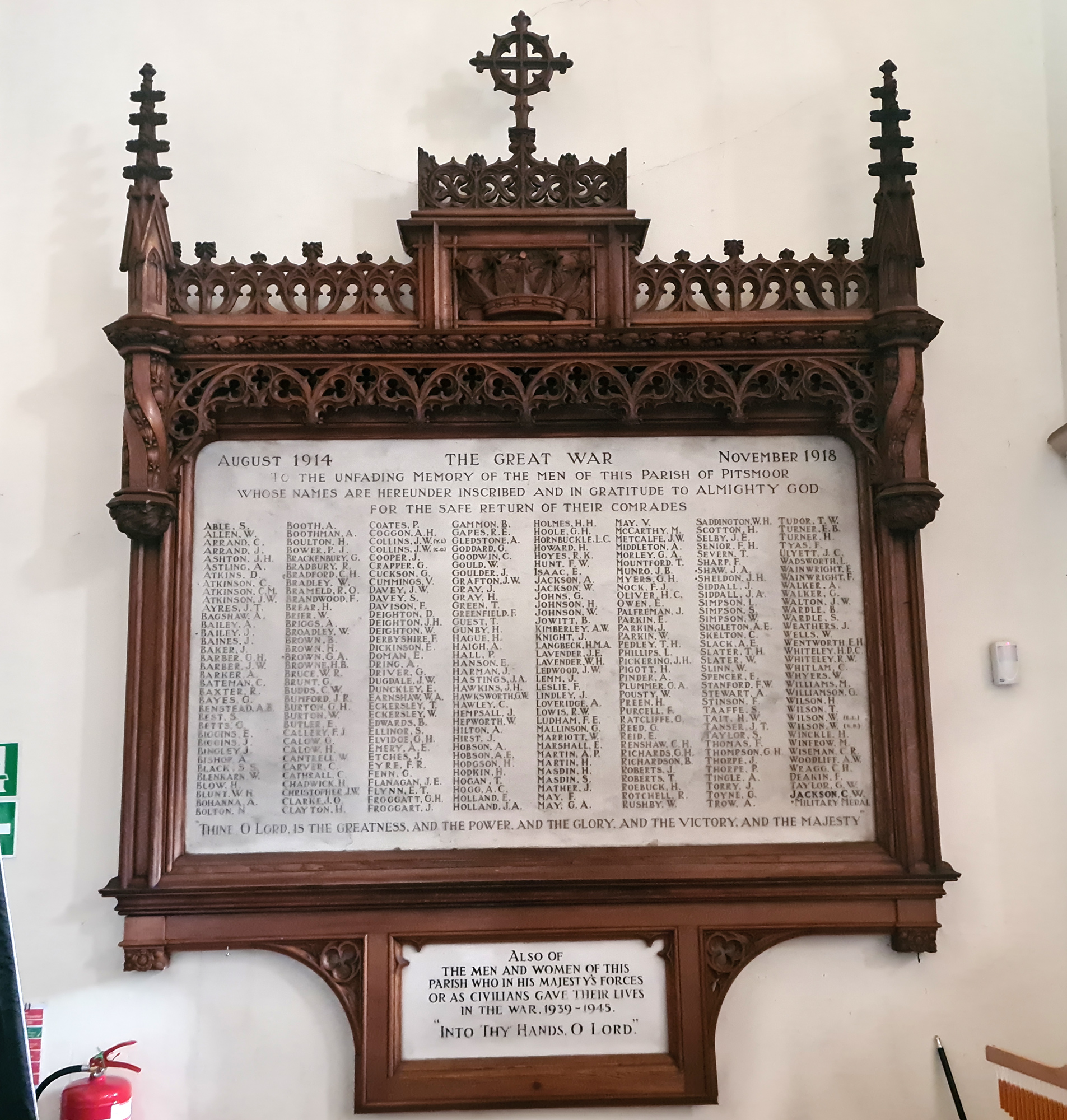 The Yorkshire Regiment, War Memorials Elsewhere