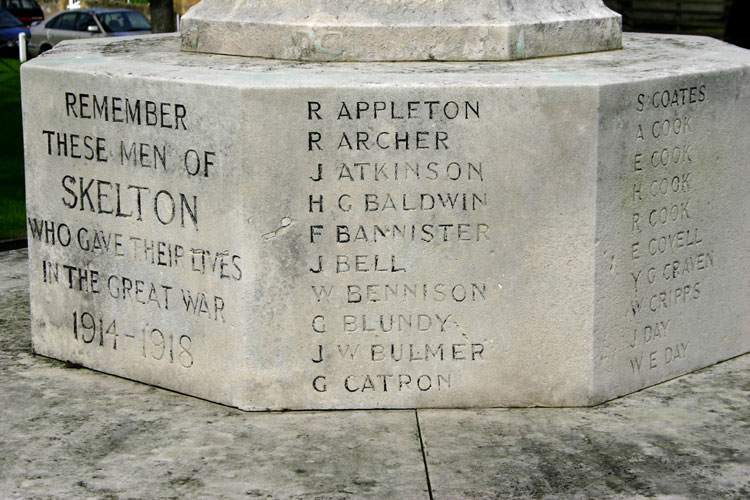 The Yorkshire Regiment, Local War Memorials