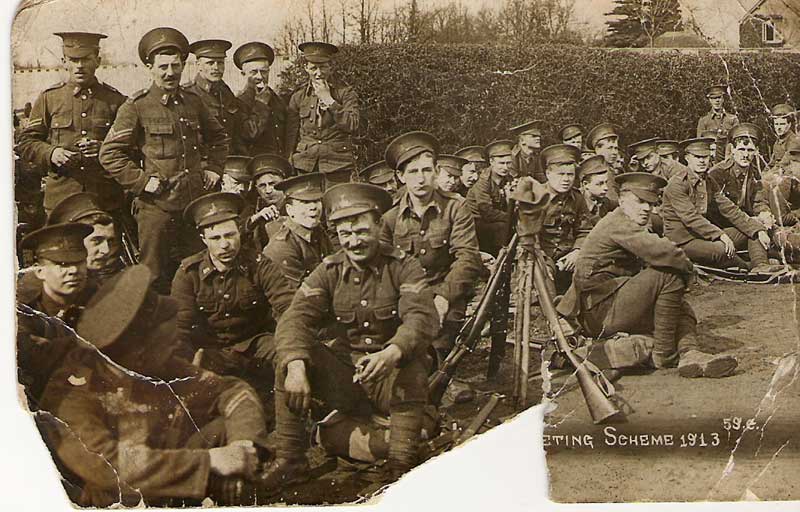 The Yorkshire Regiment, WW1 Remembrance - Photos of Groups of Soldiers