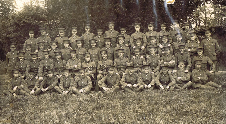 The Yorkshire Regiment, WW1 Remembrance - Photos of Groups of Soldiers