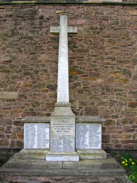 The Yorkshire Regiment, War Memorials Elsewhere(Derbyshire)