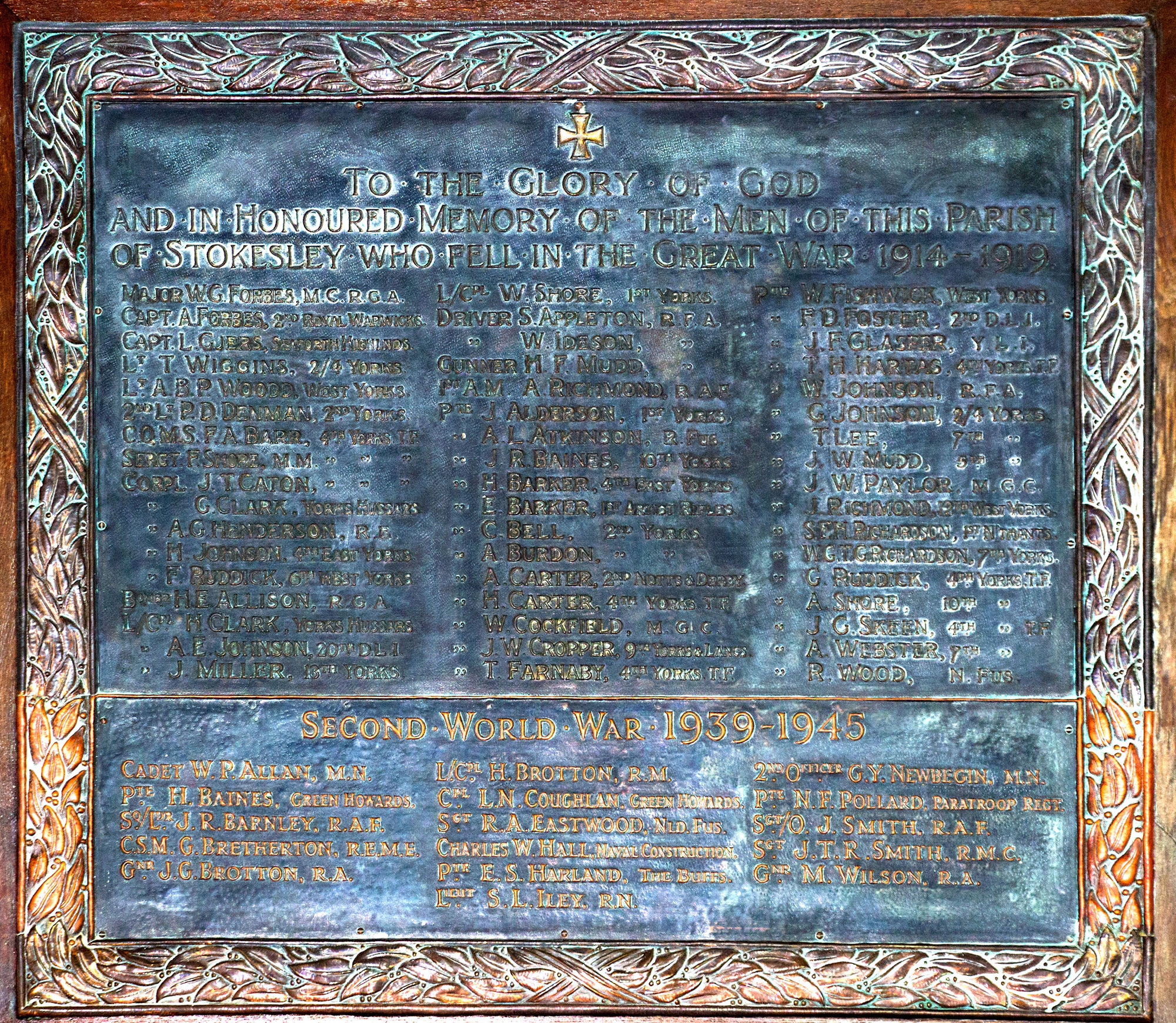 The Yorks, Local War Memorials
